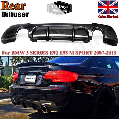 FOR BMW 3 SERIES E92 E93 335 MSPORT REAR DIFFUSER SPLITTER VALANCE ...
