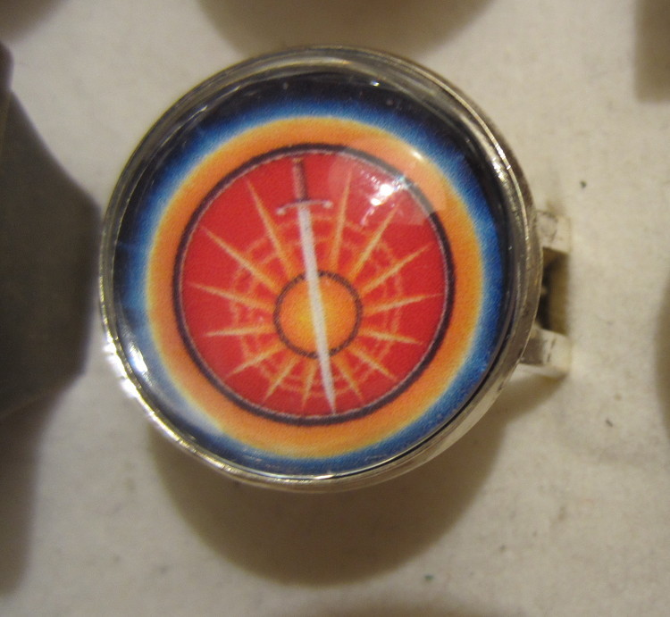 Battletech Mechwarrior Fancy House Davion Federated Suns AFFS Ring | eBay