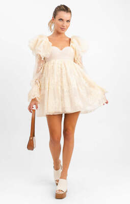 ASOS Luxe Womens Pink Mini Lace Dress Long Sleeve Zip Closure RRP £85 ...