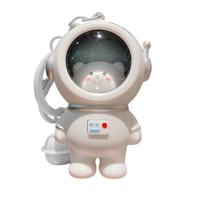 Bear Keychain Astronaut Light Up Key Chain Small Pendant Car Keyholder ...
