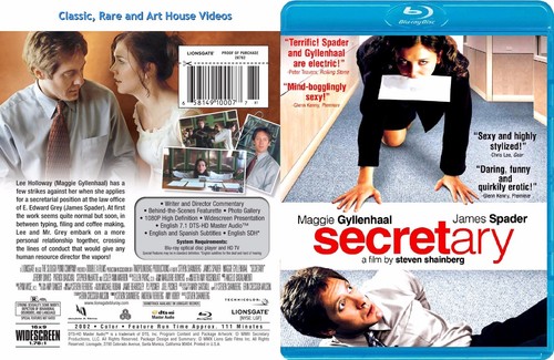 Secretary ~ Blu-ray ~ James Spader, Maggie Gyllenhaal (2002 ...