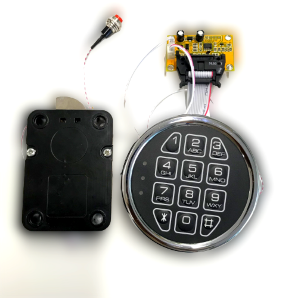 Stack on 14 Gun Safe Lock Replacement with Swing Bolt Fireproof Chrome ...