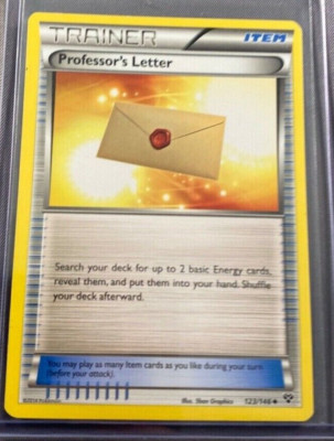 Uncommon Professor's Letter Pokémon Trainer Card, XY Deck 123/146 | eBay