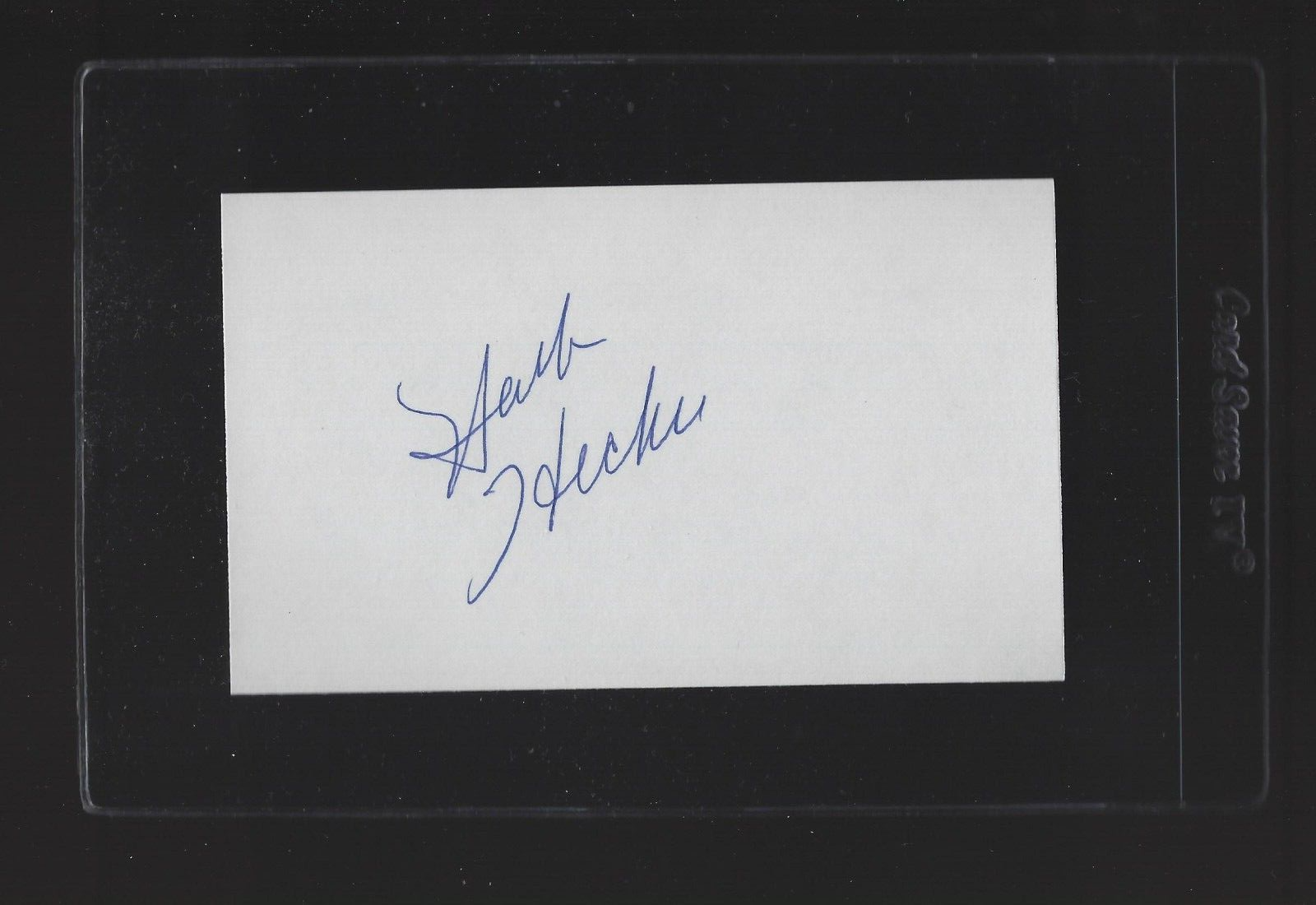 Norb Hecker Green Bay Packers Signed Auto Football 3x5 Index Card ...
