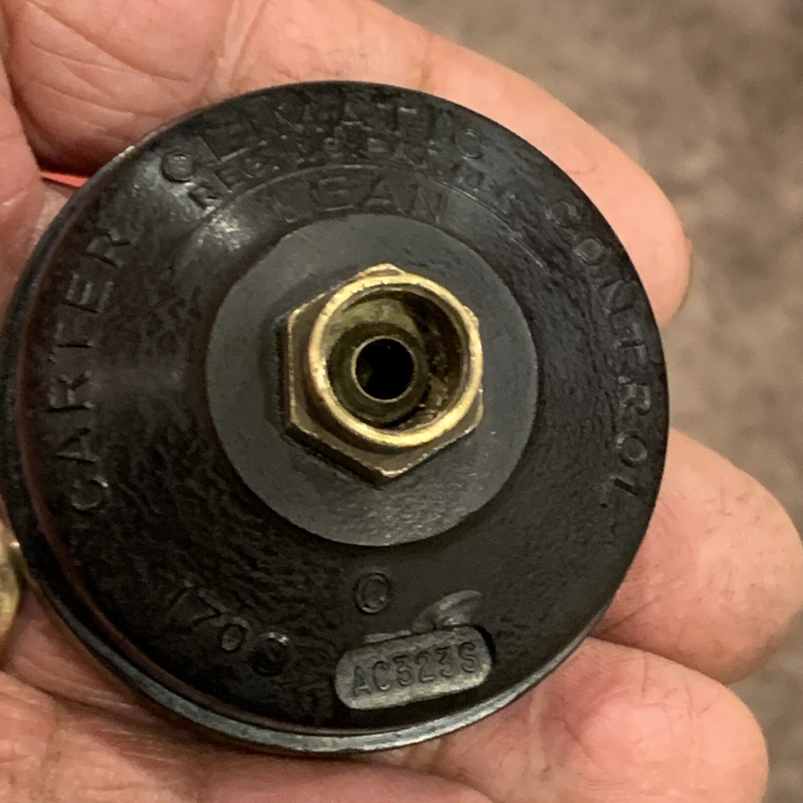 CARTER CLIMATIC CONTROL CHOKE BAKELITE CAP AFB WCFB CARBURATOR 170 ...