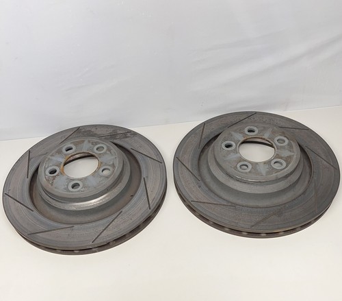 2015-2020 Dodge Charger Challenger SRT Hellcat Rear Slotted Rotor Set ...