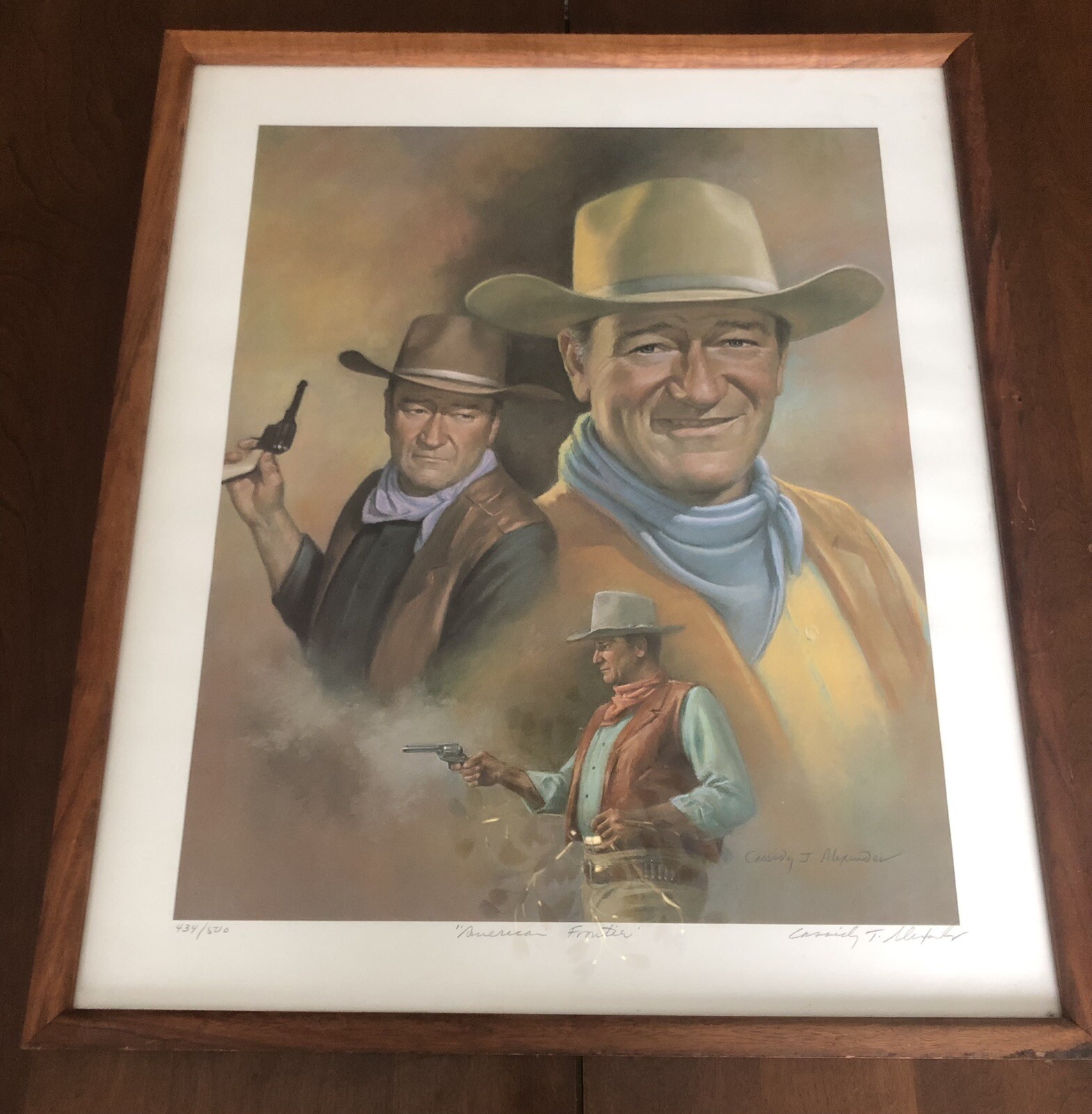 John Wayne American Frontier 1984 Limited Print 434/500 Signed Cassidy ...