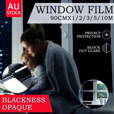 Blackout Window Film 100% Light Blocking Room Darkening Total Privacy ...