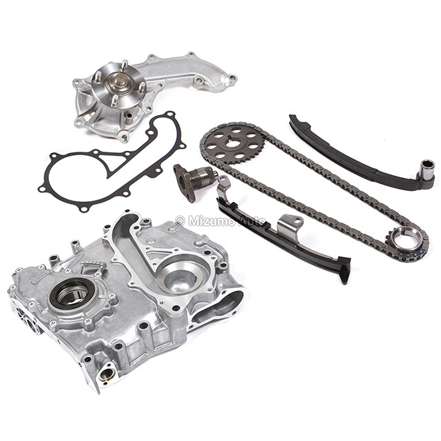 Timing Chain Kit Cover Water Oil Pump Fit 95-04 Toyota Tacoma 2.4 2RZFE ...
