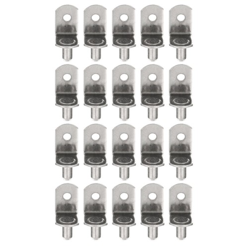 Reinforced Metal Shelf Support Pegs Silver L Shaped Pins for Furniture ...