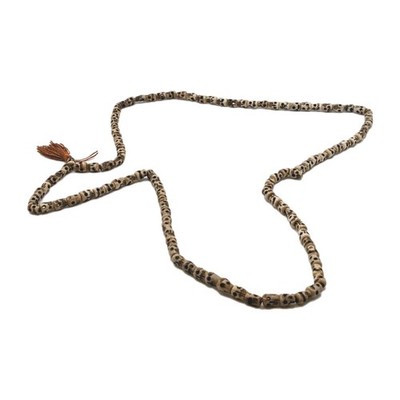 Vintage Hand Carved Skull rope Necklace Prayer Beads Buddhist | eBay UK