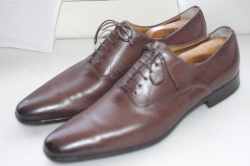 Santoni Oxford calf leather Shoes 8F | eBay