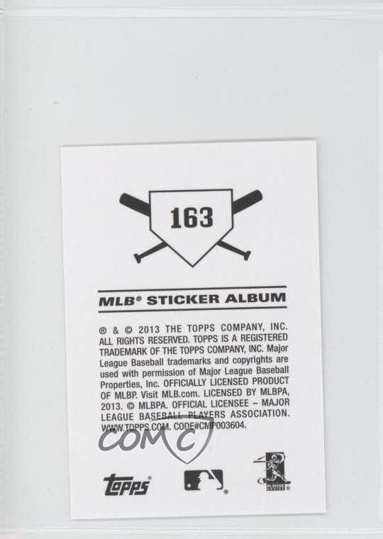 2013 Topps Album Stickers Roy Halladay #163 HOF 0a1 | eBay