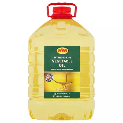 KTC Pure Vegetable Oil, 5 Litre High-Quality Cooking Oil Healthy Meals ...
