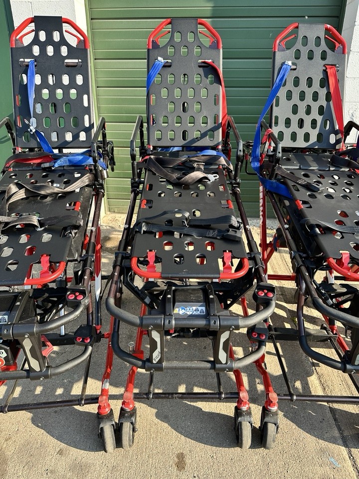 LOT OF 5X Ferno X1 Power Ambulance Cot Gurney Stretcher Stryker Power ...