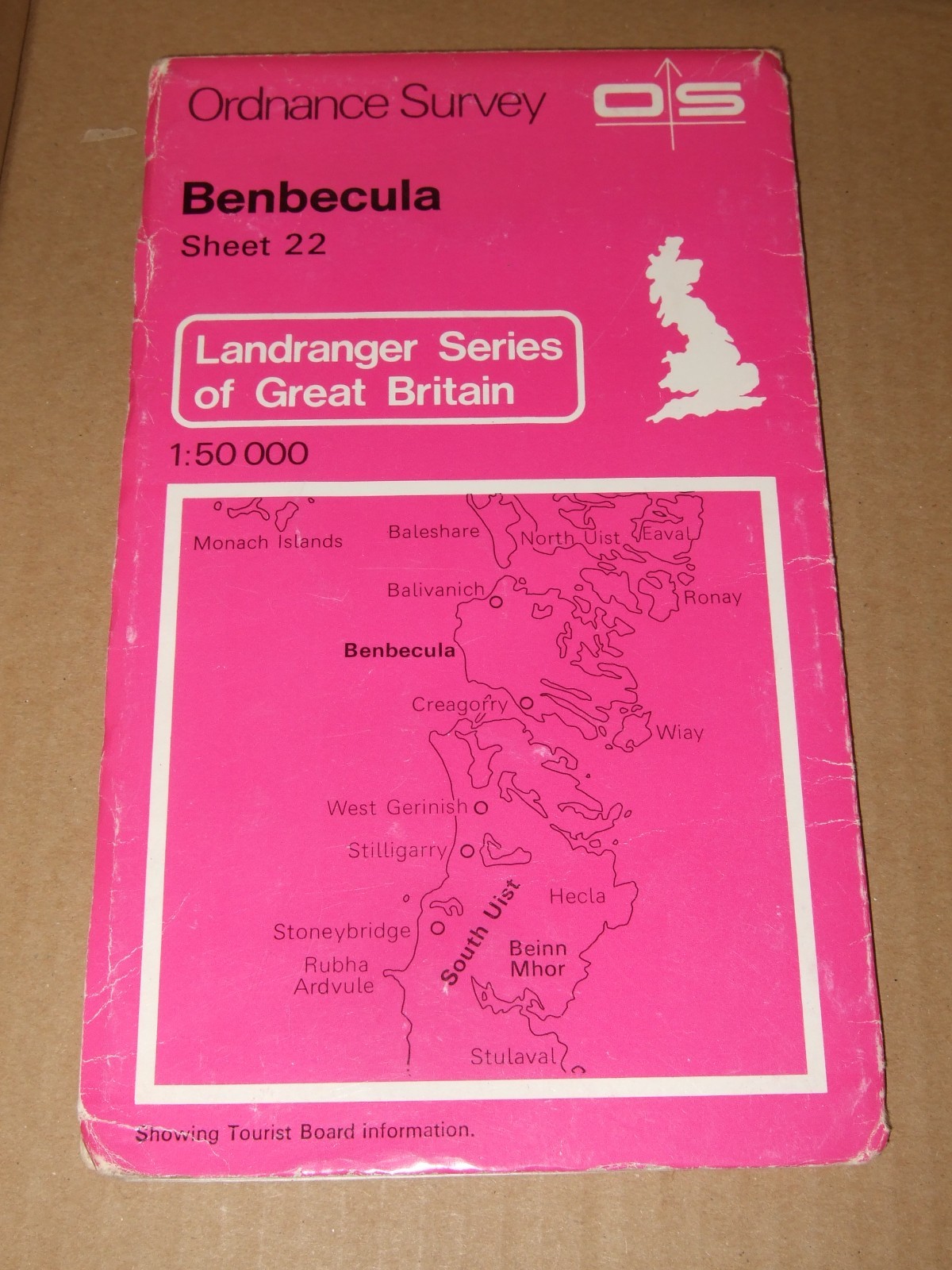 ORDNANCE SURVEY SHEET MAP BENBECULA SHEET 22 NO RIPS TEARS VGC | eBay UK