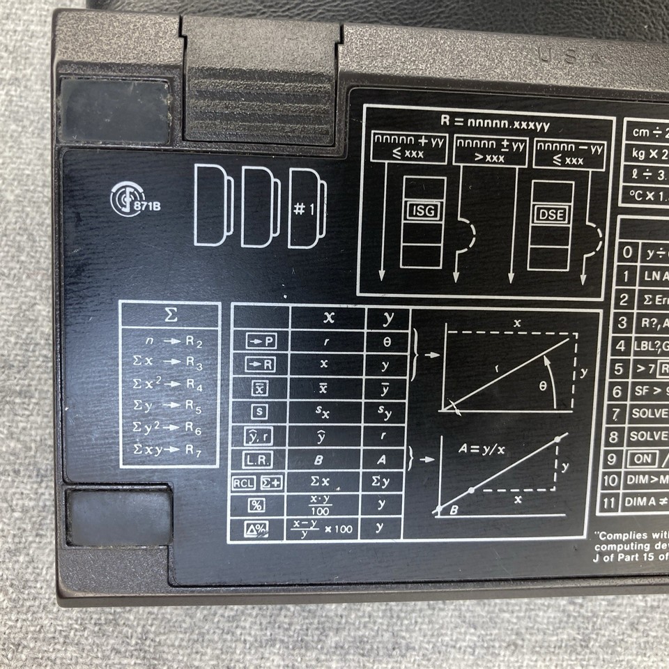Vintage HP 15C Scientific Calculator Case New Batteries 1984 Hewlett ...