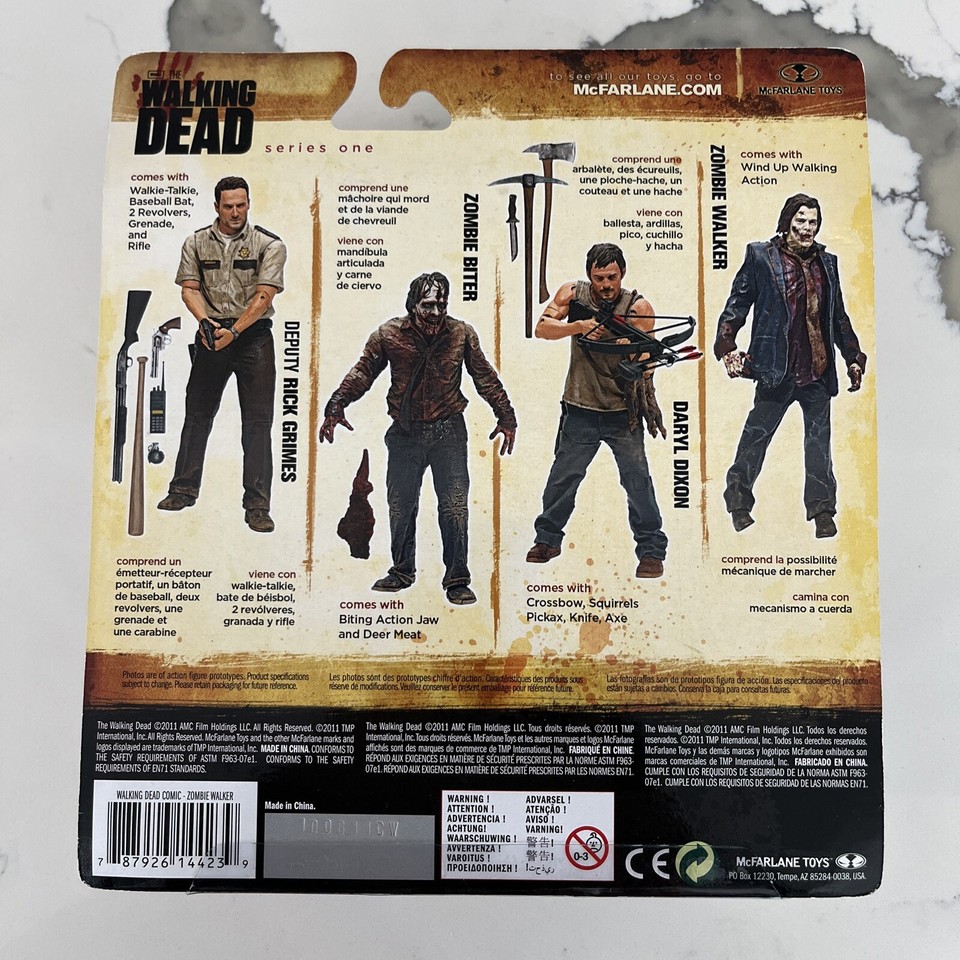 McFarlane The Walking Dead Series 1 Zombie Walker Wind Up 5" Action ...