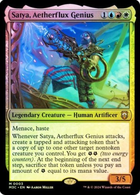 Satya, Aetherflux Genius FOIL Modern Horizon 3 Commander (M3C) MTG ...