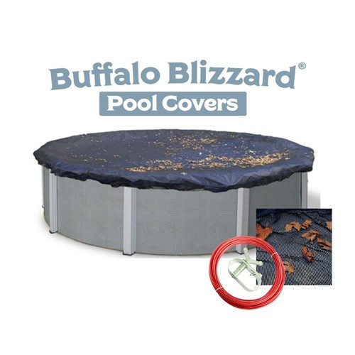 Buffalo Blizzard 28' Round Above Ground Swimming Pool Leaf Net Winter ...