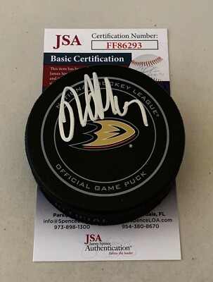 Rickard Rakell signed Anaheim Ducks Official Game Puck autographed JSA ...