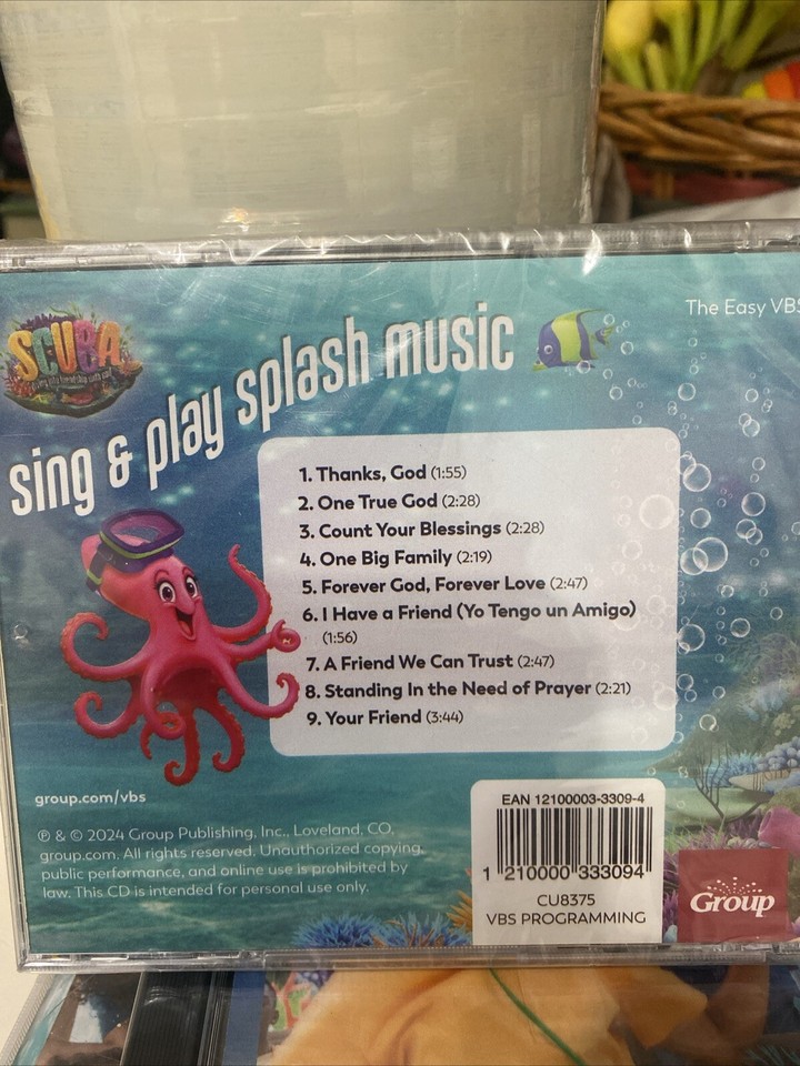 SCUBA: SING & PLAY Splash Music, 2024 Easy VBS (CD) SEE DESCRIPTION | eBay