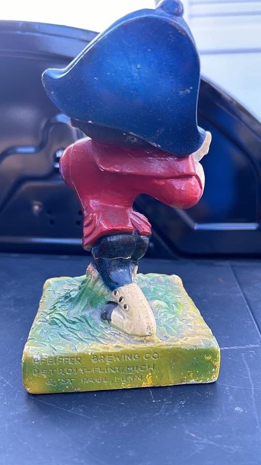 VTG 1950's Pfeiffer's Beer Chalkware Plaster Back Bar Statue Sign ...