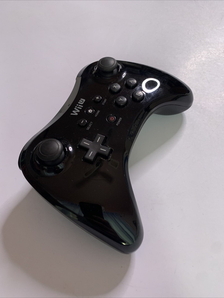 Official Genuine Nintendo Wii U Pro Controller Black WUP-005 | eBay