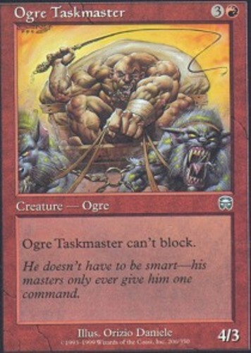 MTG magic cards 1x Ogre Taskmaster - Foil Mercadian Masques NM-Mint ...