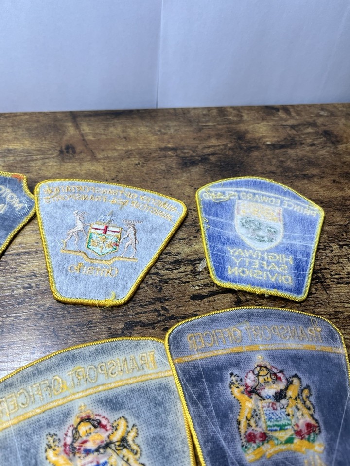 Canada Transport Police Patch Lot BC Alberta Quebec Ontario PEI Sask ...
