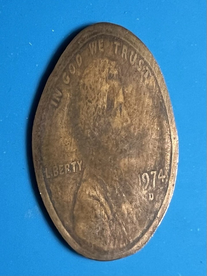 Elongated Penny (Peter Pan: Disneyland) *Pressed on 1974-D Penny* | eBay