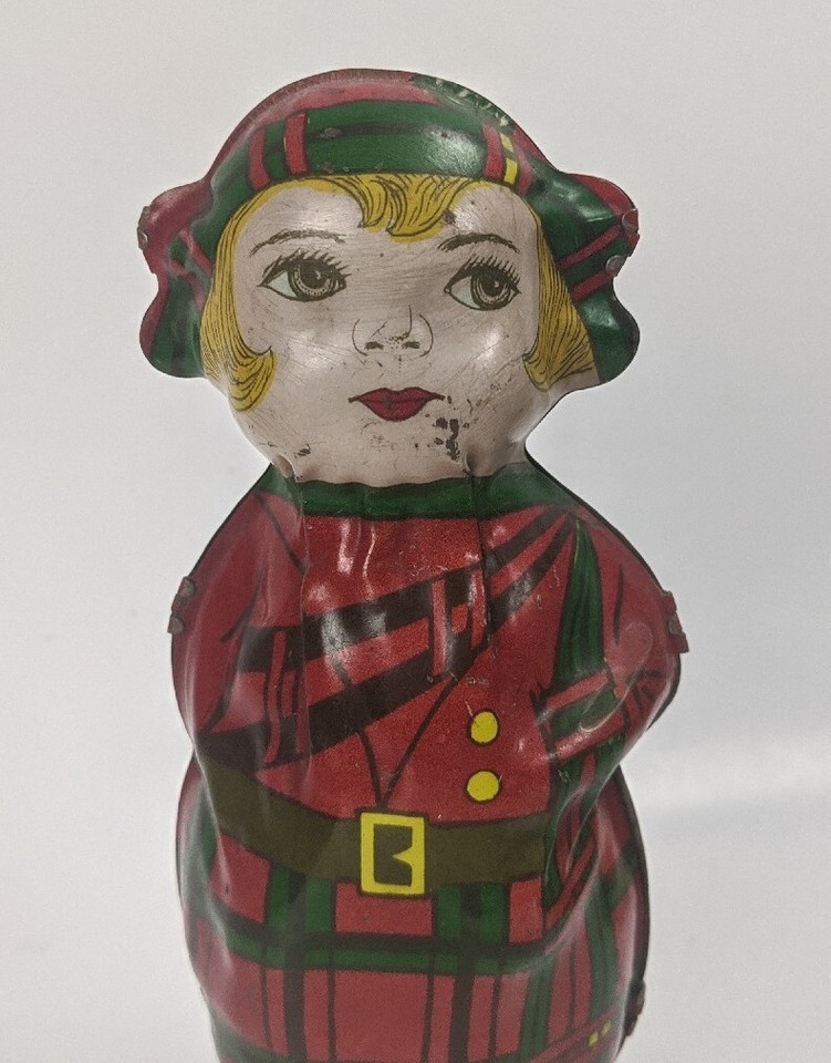 Vintage 1940’s Tin Lindstrom Litho Dancing Lassie Friction Toy Girl | eBay