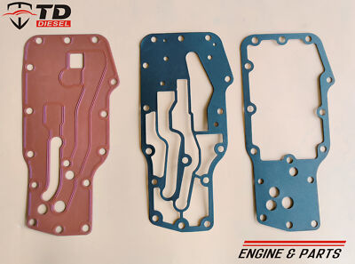 OEM DCEC Oil Cooler Cover Filter Head Suport Gasket Set For 6.7 Cummins ...