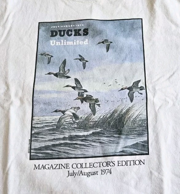 Rare Vintage 90s Ducks Unlimited Hunting Magazine T-S… - Gem