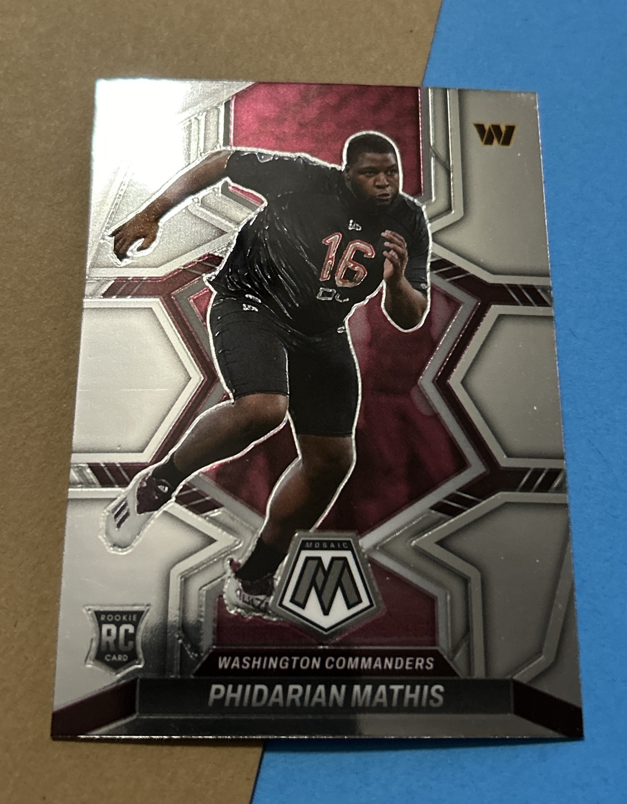 2022 Panini Mosaic Phidarian Mathis Base Rookie RC #389 Washington ...