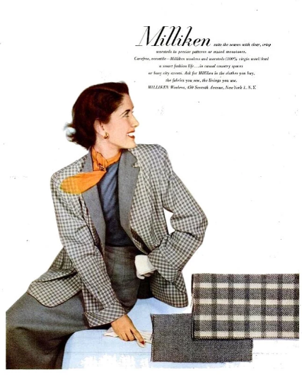 1940s-1950s Women's Fashion Ads Vintage Business Suit Office Art ...