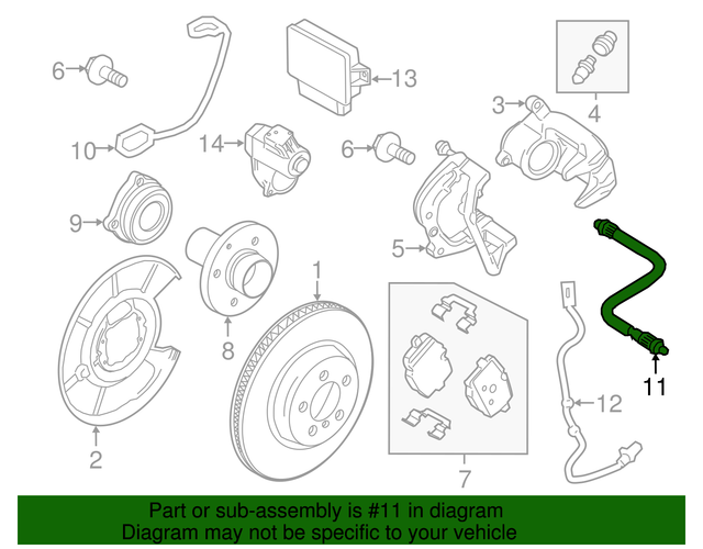 Genuine BMW OEM 34326775259 Brake Hose Rear for sale online | eBay