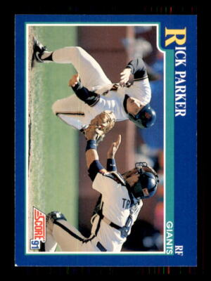 1991 Baseball Score Rick Parker San Francisco Giants #58 | eBay