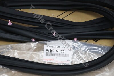 67862-60120 Genuine Toyota Weatherstrip Front Door LH 6786260120 OEM | eBay