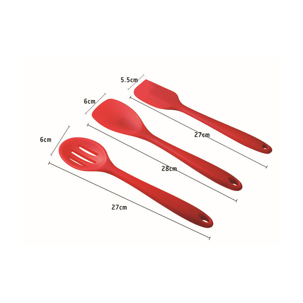 10pcs Silicone Cooking Kitchen Utensil Set Serving Tools Heat Resistant ...