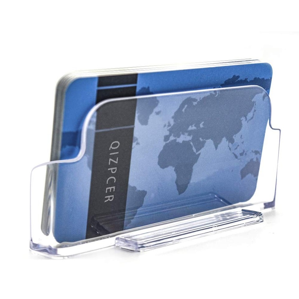 8 Pack Clear Acrylic Business Card Holders - Desk Display Stand | eBay