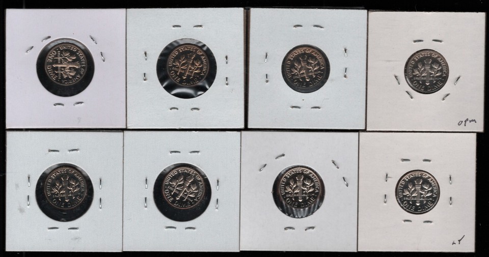 Lot of 8 Different Proof Roosevelt Dimes, 1970's | eBay