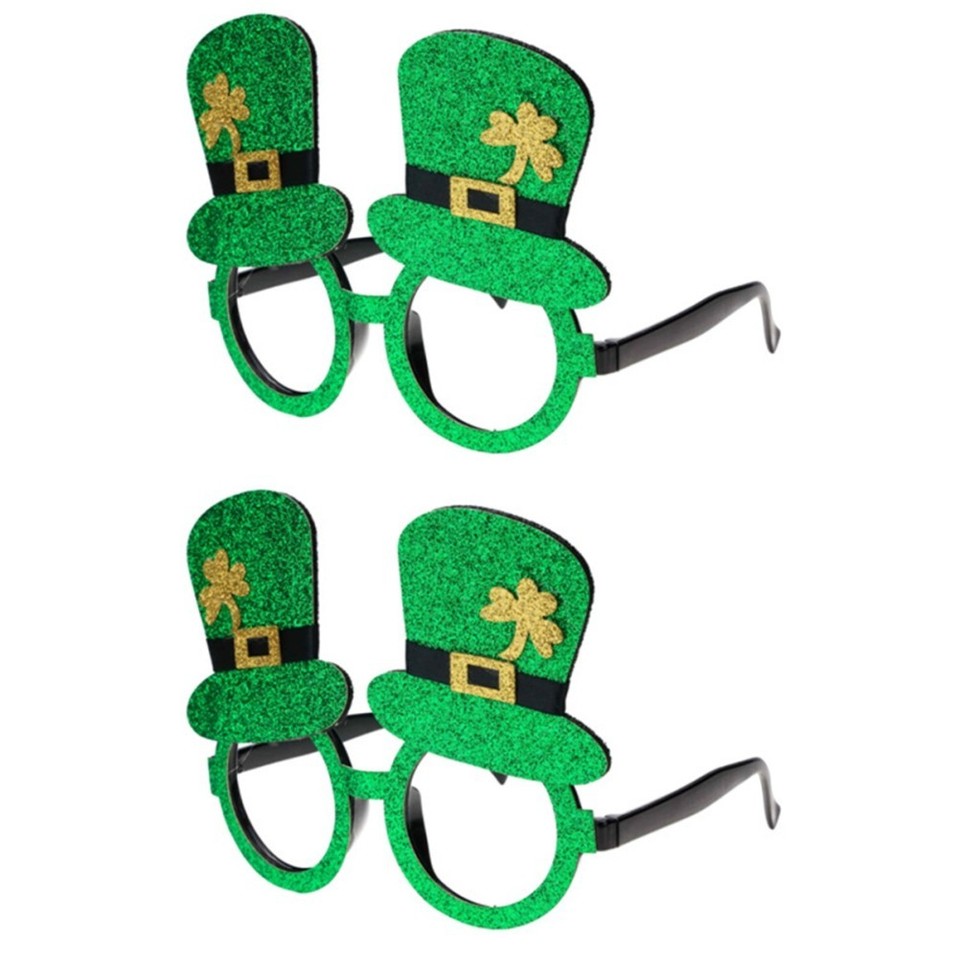 2pcs Funny Dance Party Makeup Glasses Clover Eyeglasses for Masquerade ...