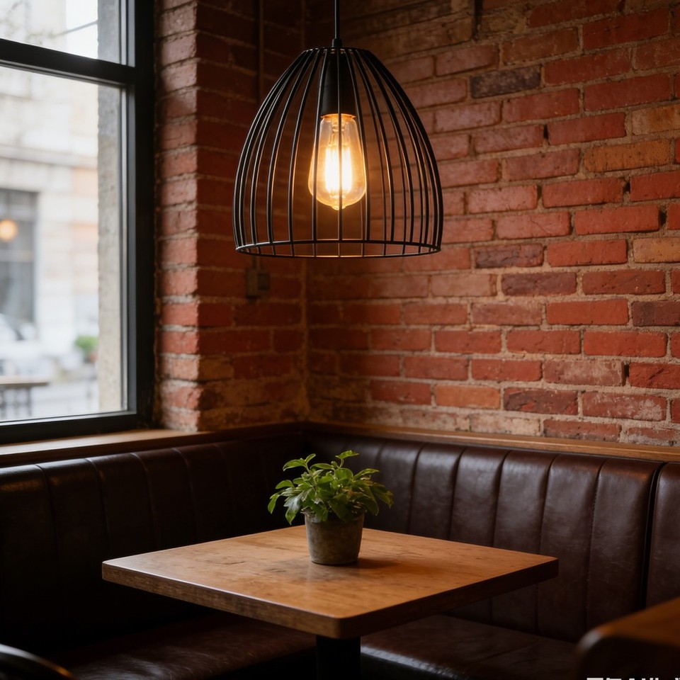 Metal Cage Light Shade: Industrial Wire Cage Pendant Lampshade Cover ...