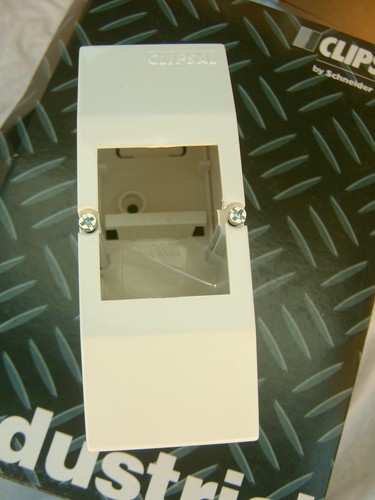 Clipsal 4CC2 Surface Mount Switchboard Enclosure 2 Module Plastic White ...