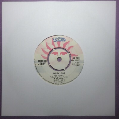 Mungo Jerry - Wild Love (7" single) DNS 1051 | eBay UK