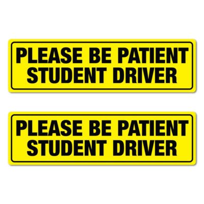 Be Patient Learner Student Driver Stickers Decal | eBay