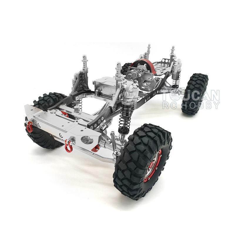 1/10 RC Car SCX10 CNC 455MM Rock Crawler Car W/ Upgraded Tires Parts W ...