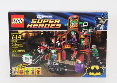 NEW Lego DYNAMIC DUO FUNHOUSE ESCAPE Set 6857 Batman Robin Harley Quinn ...