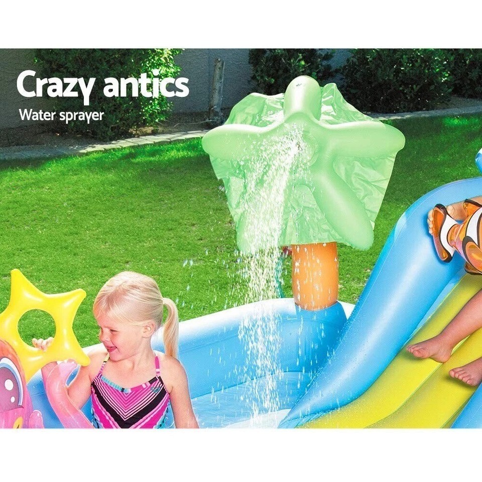 Bestway Kinderpool mit Rutsche Planschbecken Waterplay Aufblasbar ...